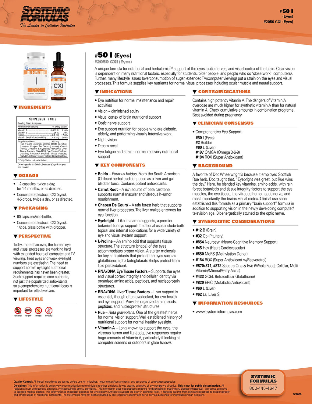 Systemic Formulas Bio eye care capsules