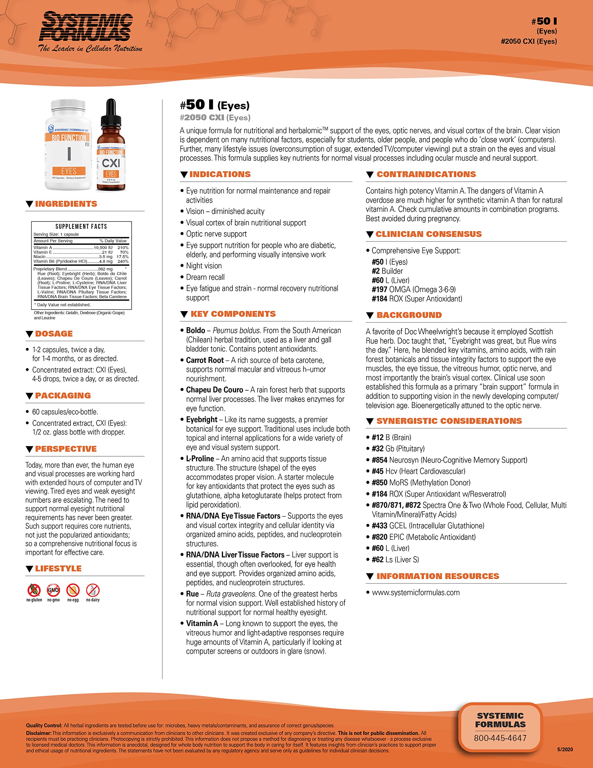 Systemic Formulas Bio eye care capsules