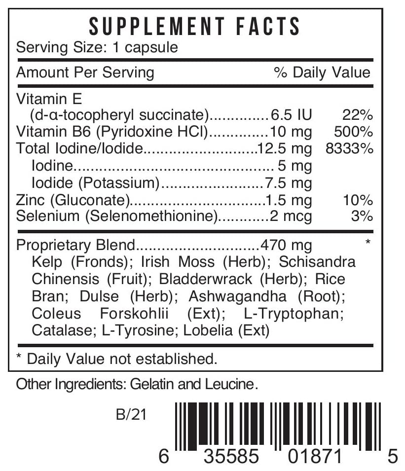 Systemic Formulas iodine metabolism support
