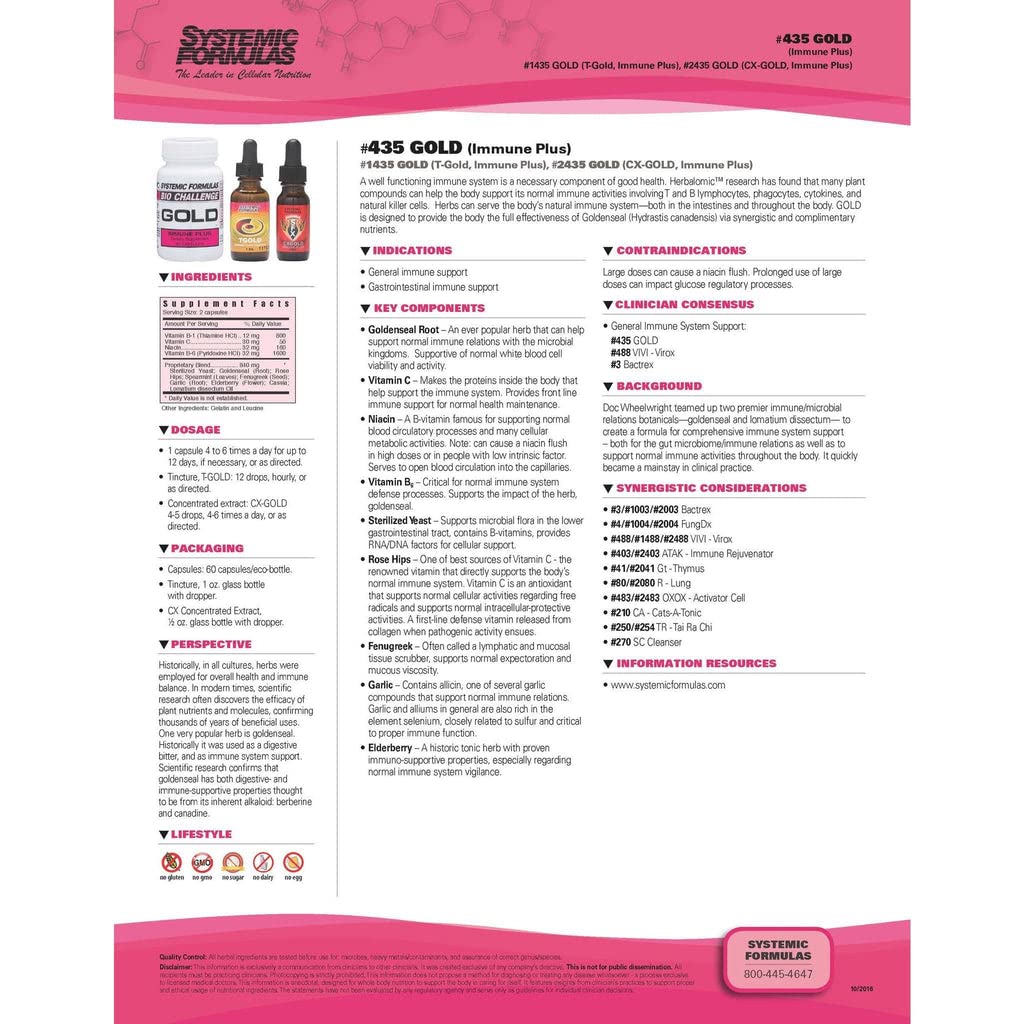 Systemic Formulas vitamins for better immunity