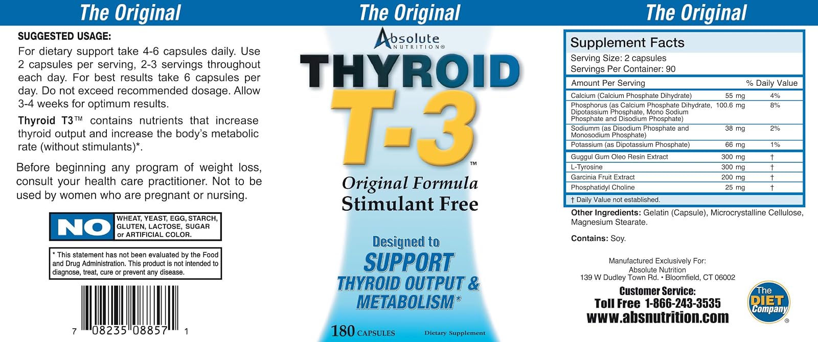 T-3 capsules for daily wellness