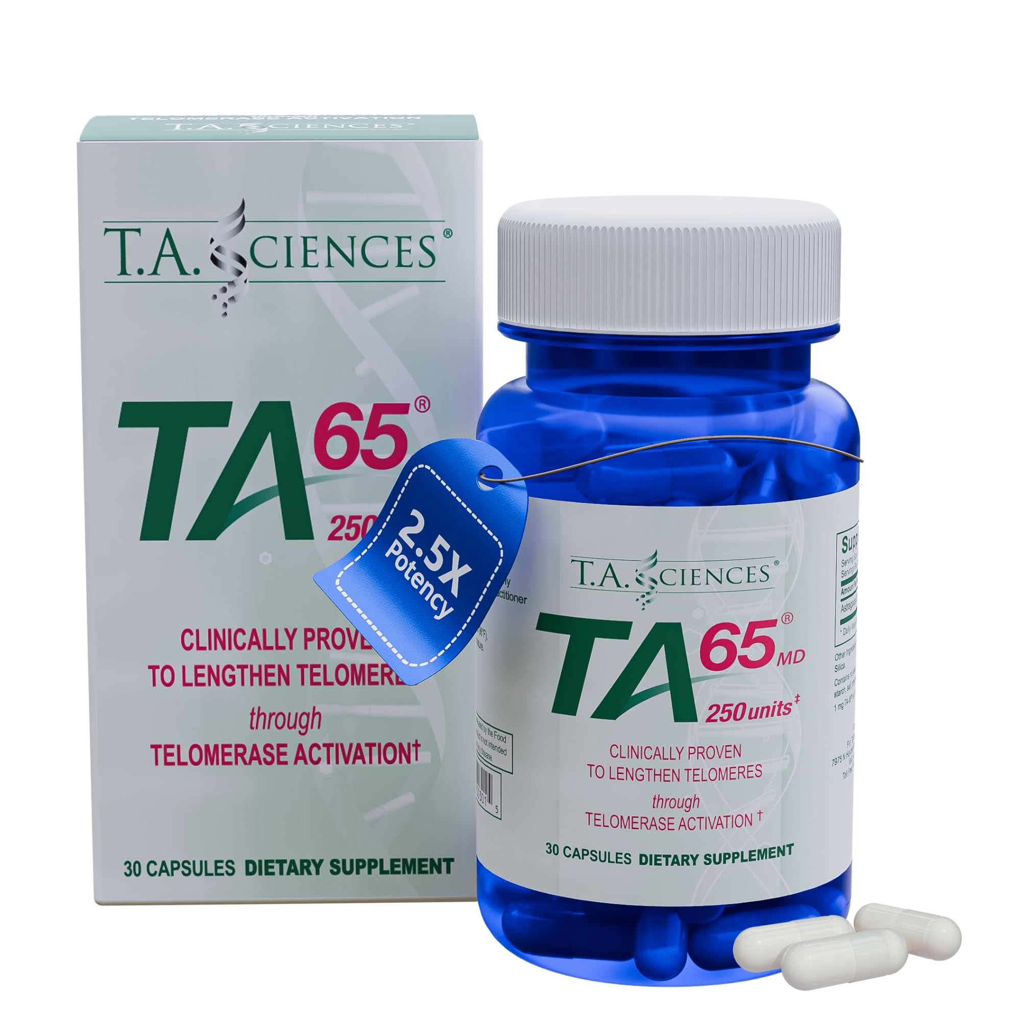 T.A. Sciences TA-65 telomere supplement