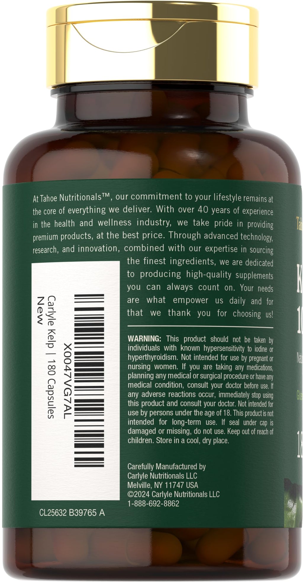 Tahoe Nutritionals kelp health benefits
