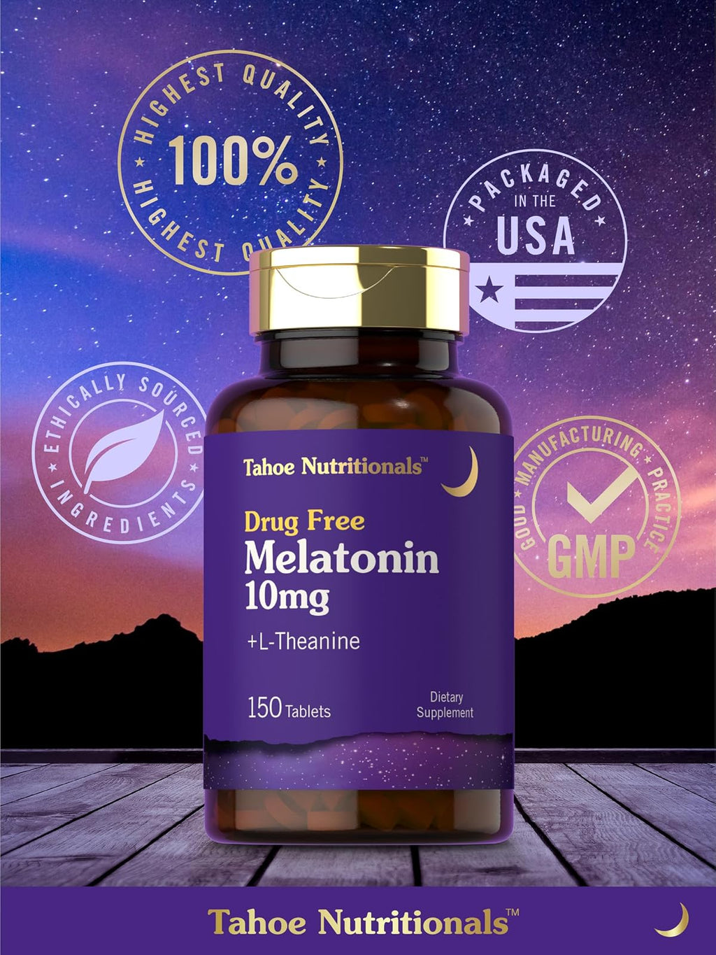 Tahoe Nutritionals melatonin for nighttime relief