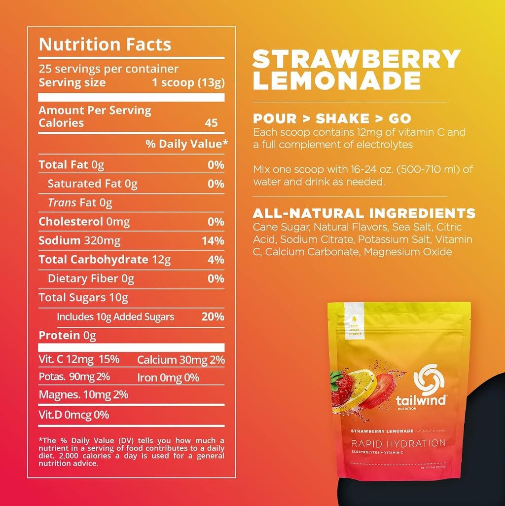 Tailwind Nutrition hydration mix for outdoor activities