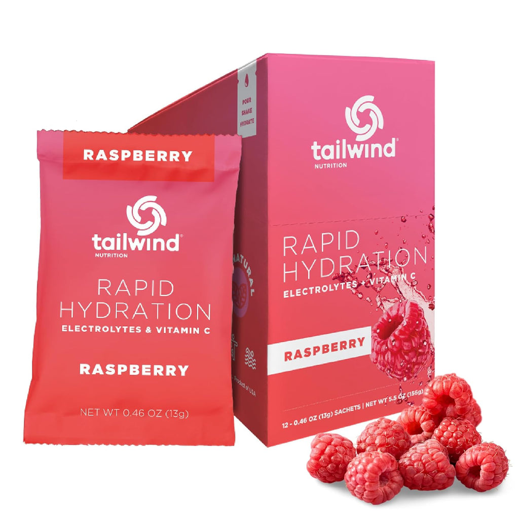 Tailwind Nutrition Rapid Hydration Raspberry drink mix