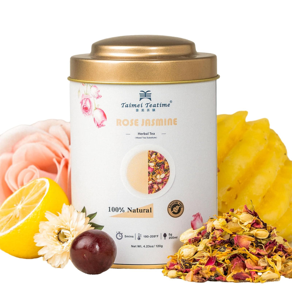 Taimei herbal tea with rose jasmine