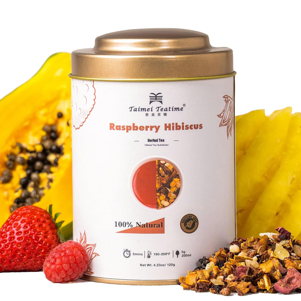 Taimei Teatime raspberry hibiscus herbal tea