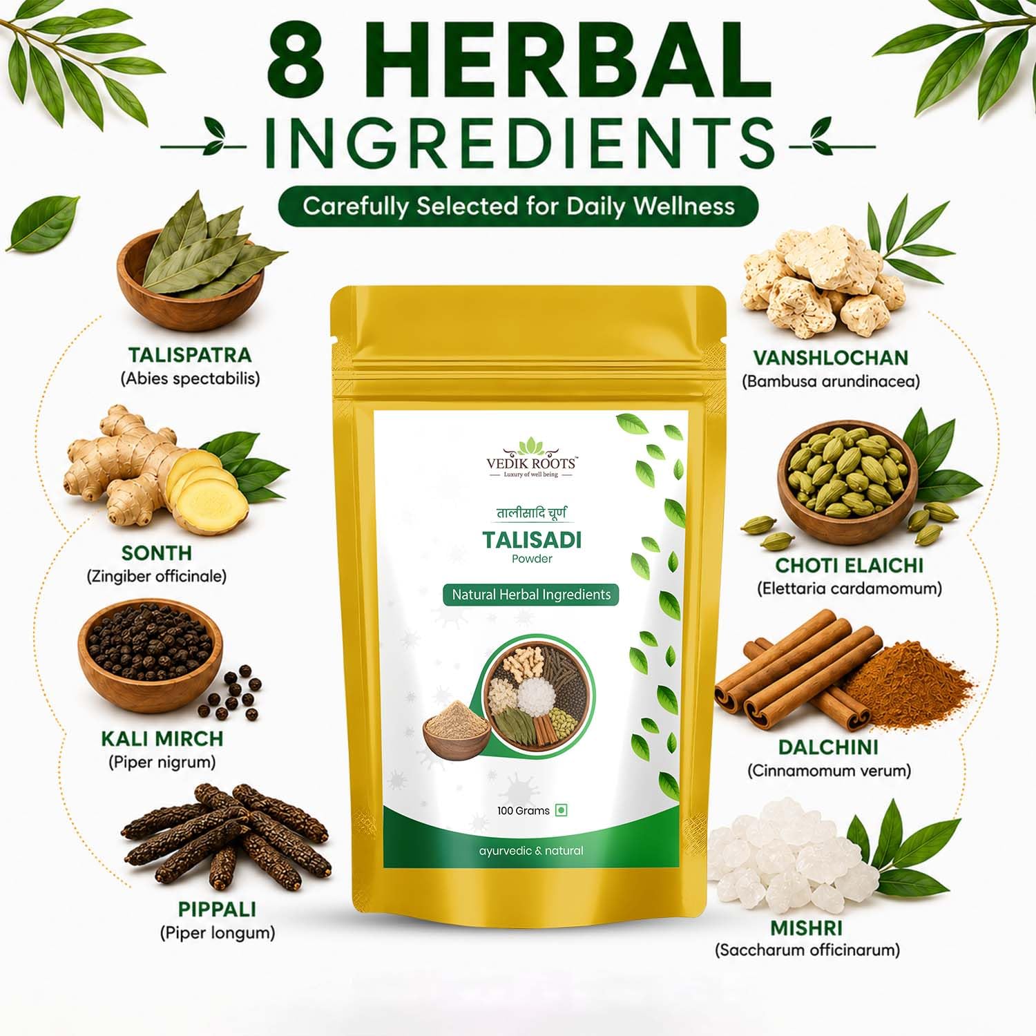 Talisadi powder for soothing throat