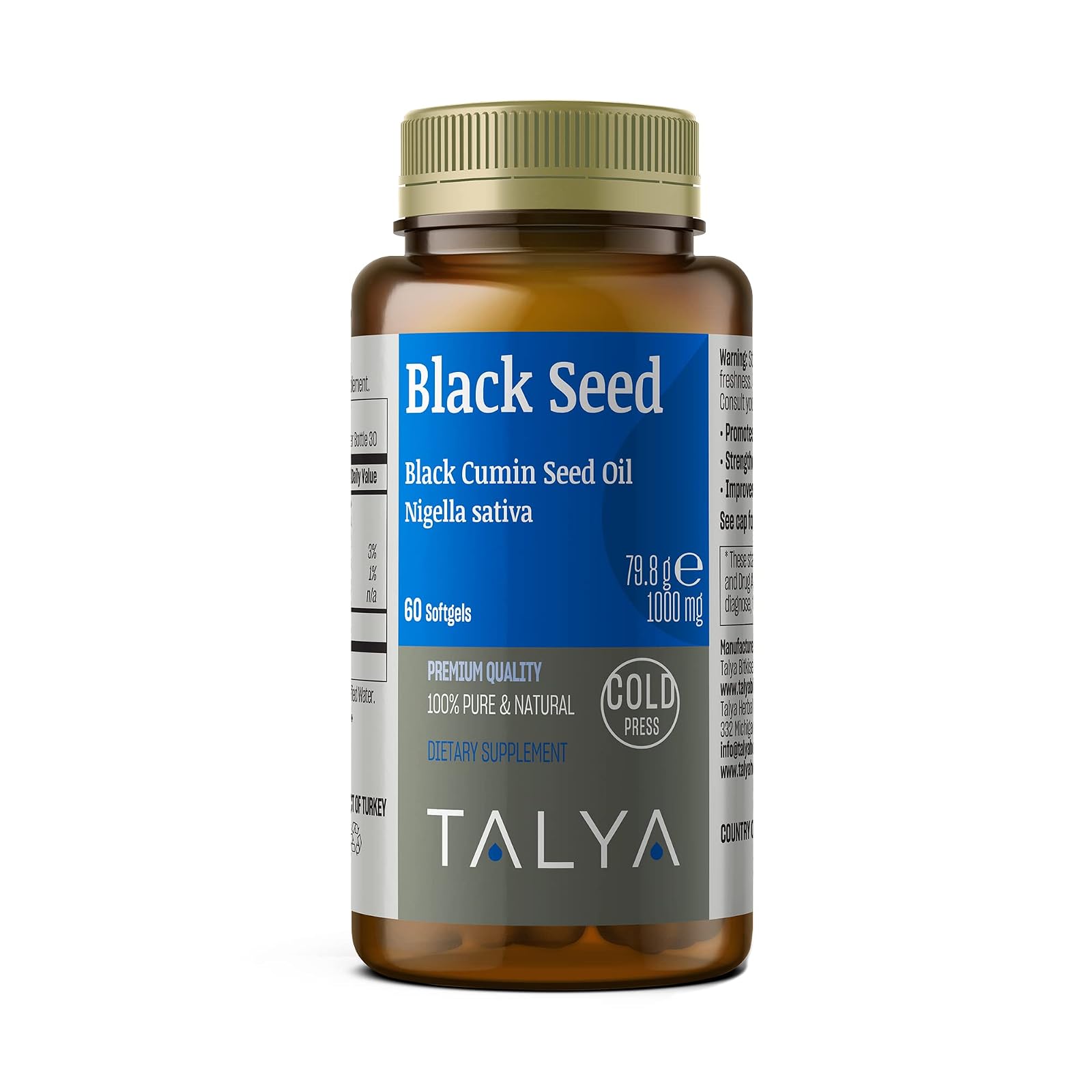 TALYA black seed oil softgels