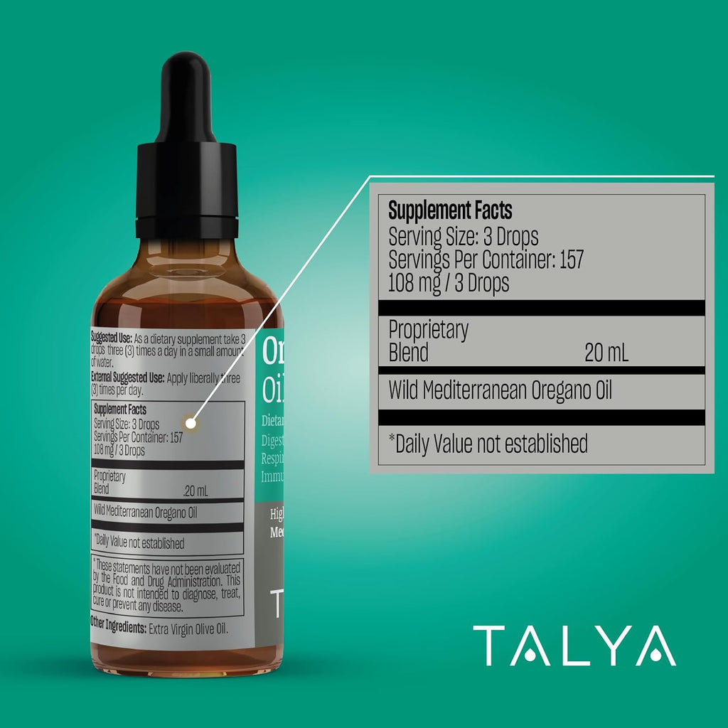 TALYA oregano oil for digestive health