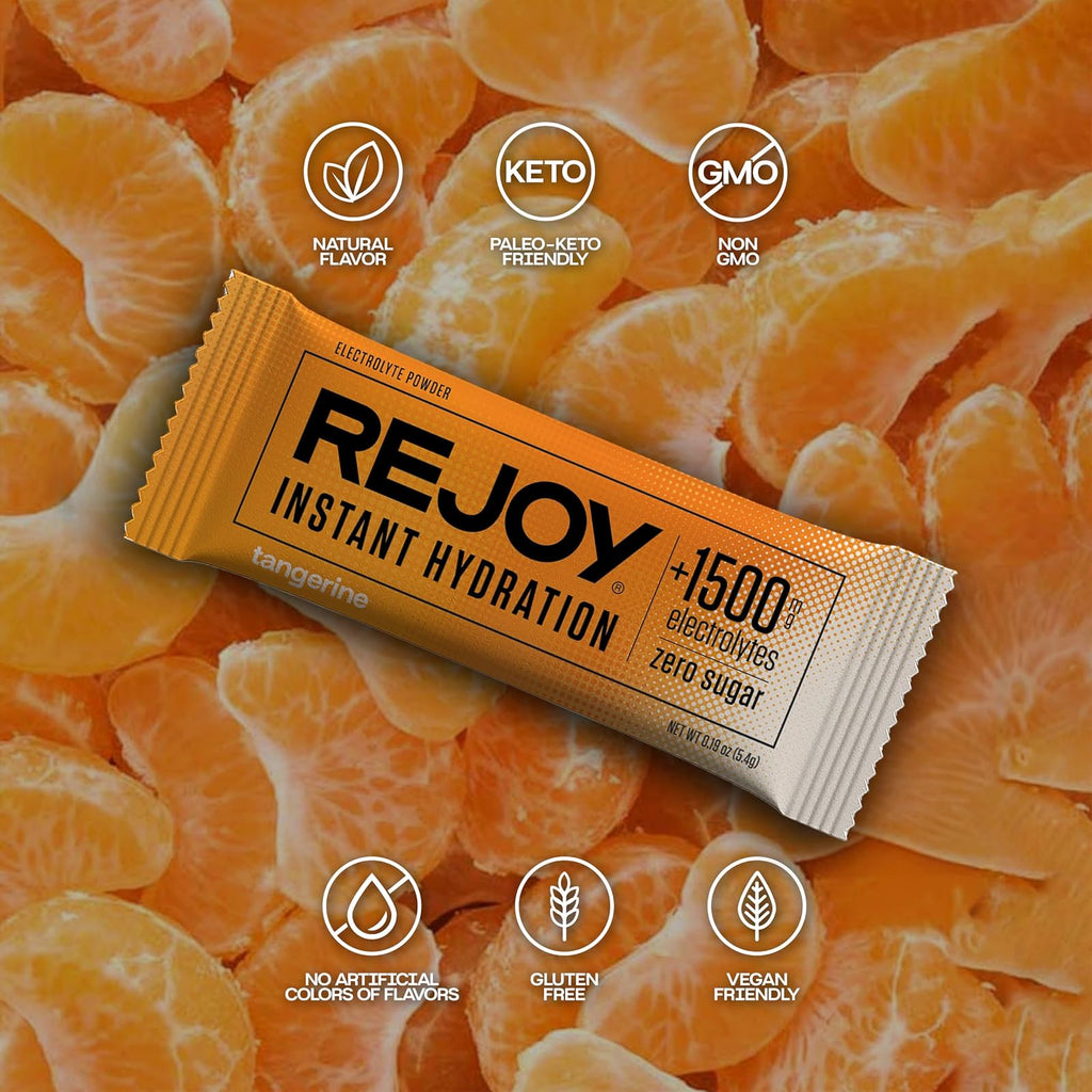 tangerine electrolyte powder for energy boost