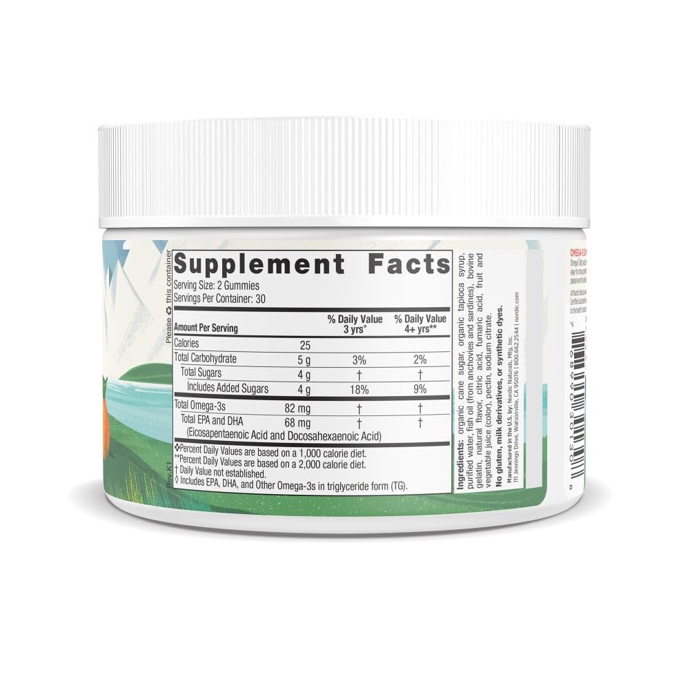 Tangerine flavour kids multivitamin gummies