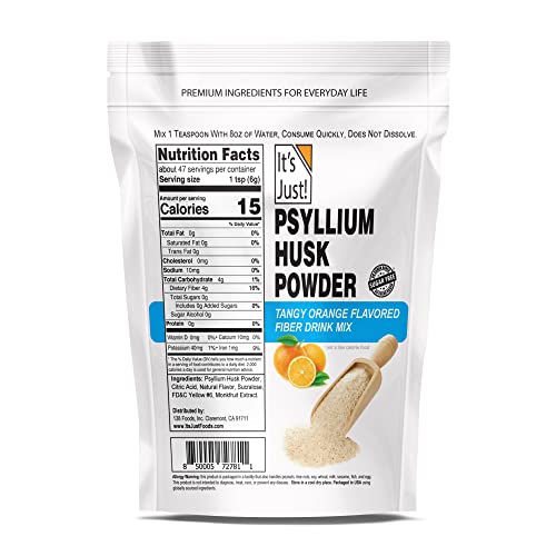 Tangy orange psyllium for smoothies