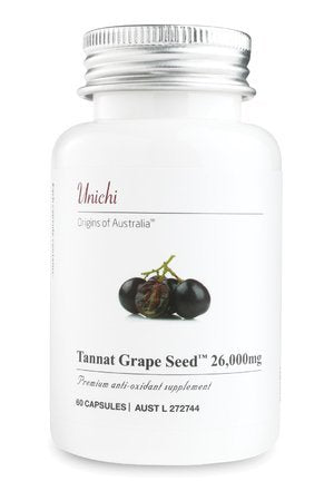 Tannat grape seed extract capsules