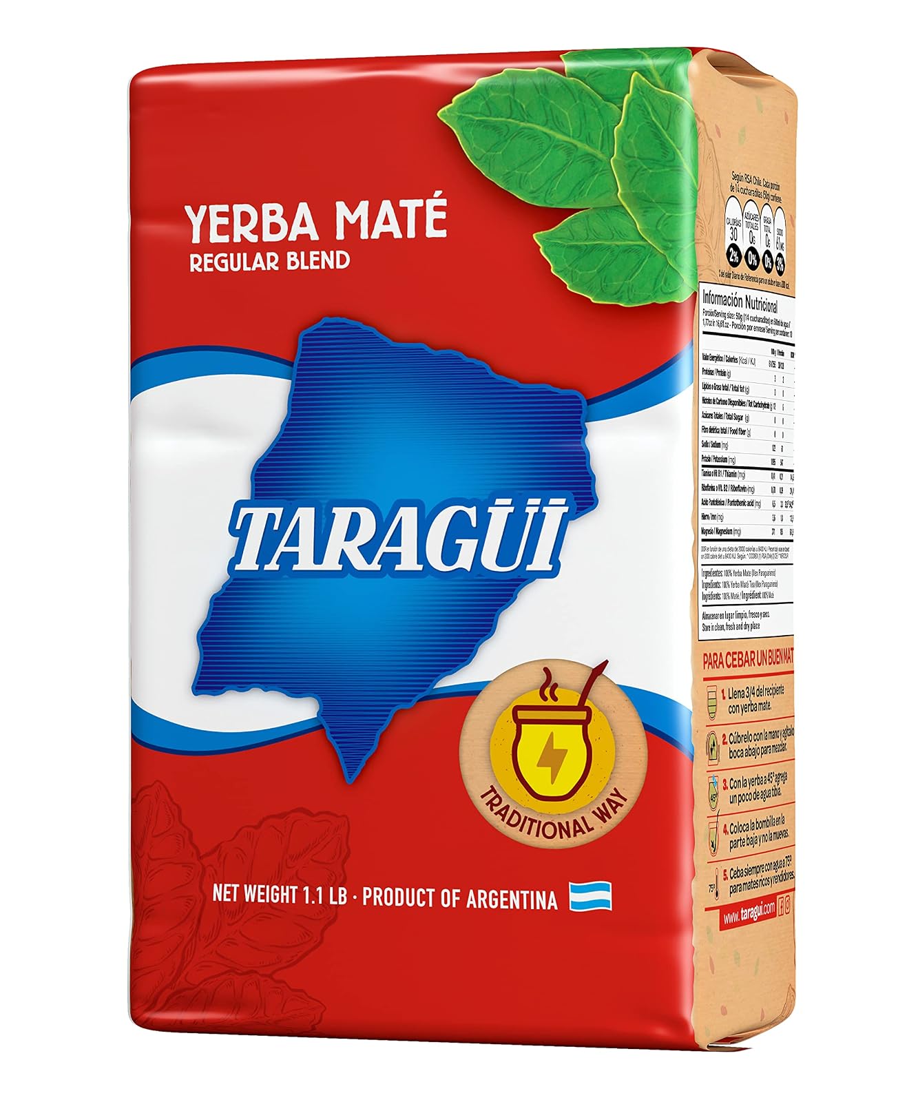 Taragüi yerba mate with stems