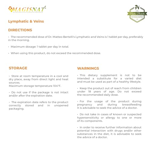 targeted support for lymphatic drainage and veins