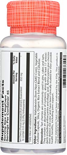 Tart Cherry extract for joint health