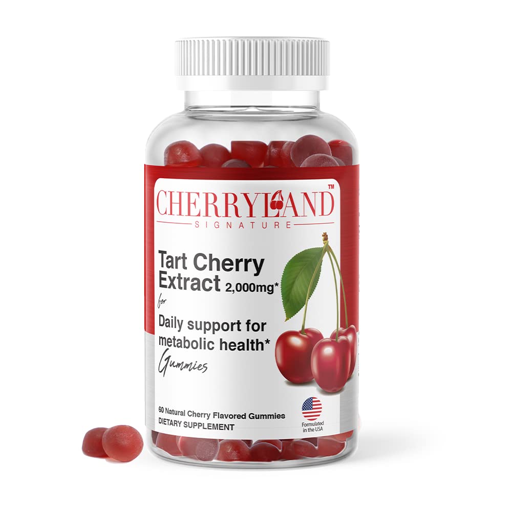 Tart cherry extract gummies for health