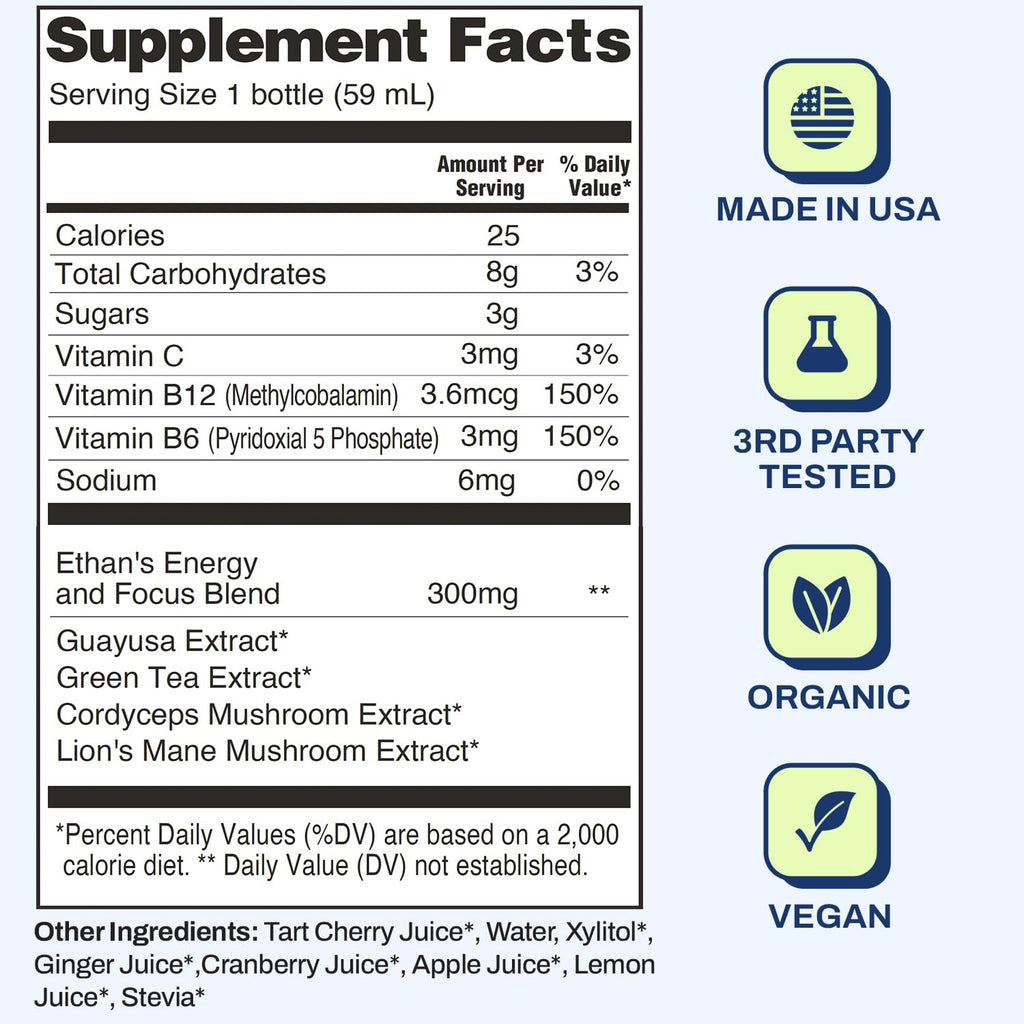 Tart cherry ginger energy boost