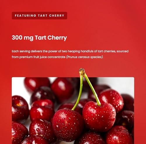 Tart cherry gummies for active recovery