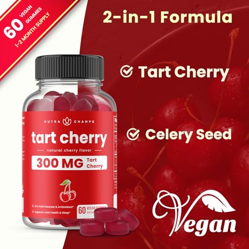 Tart cherry gummies for inflammation relief