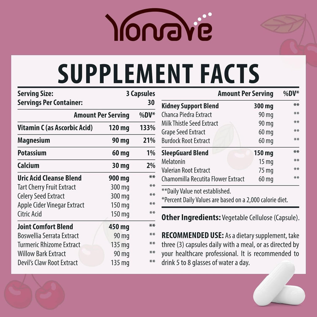 Tart cherry multivitamin for men