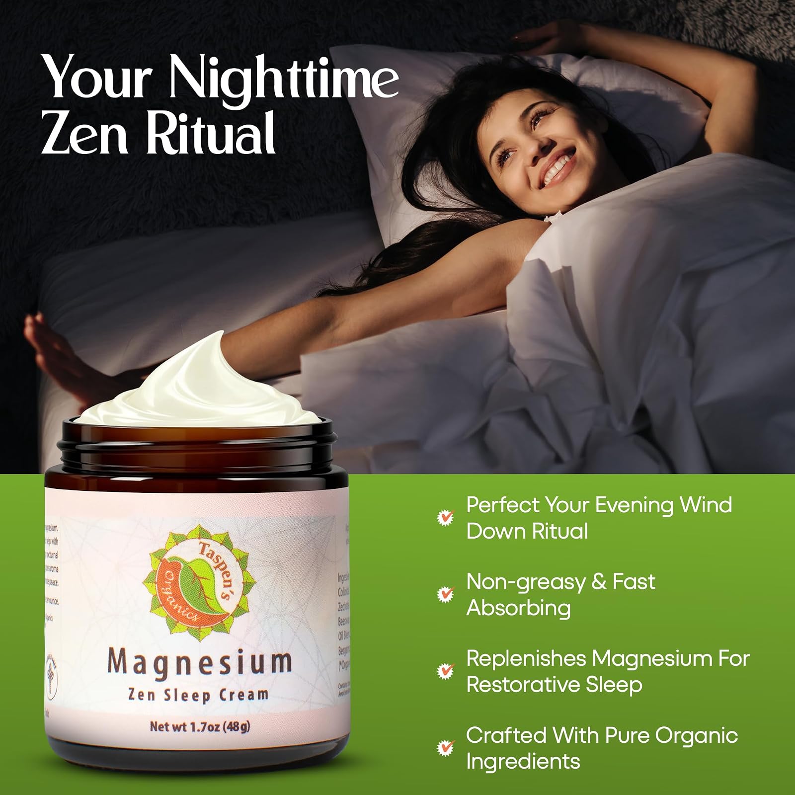 Taspen's magnesium cream for muscle relaxation