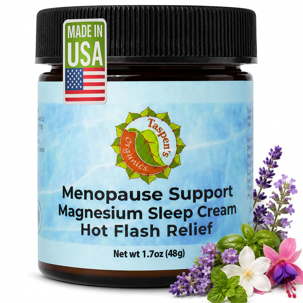 Taspen's Organics menopause support cream