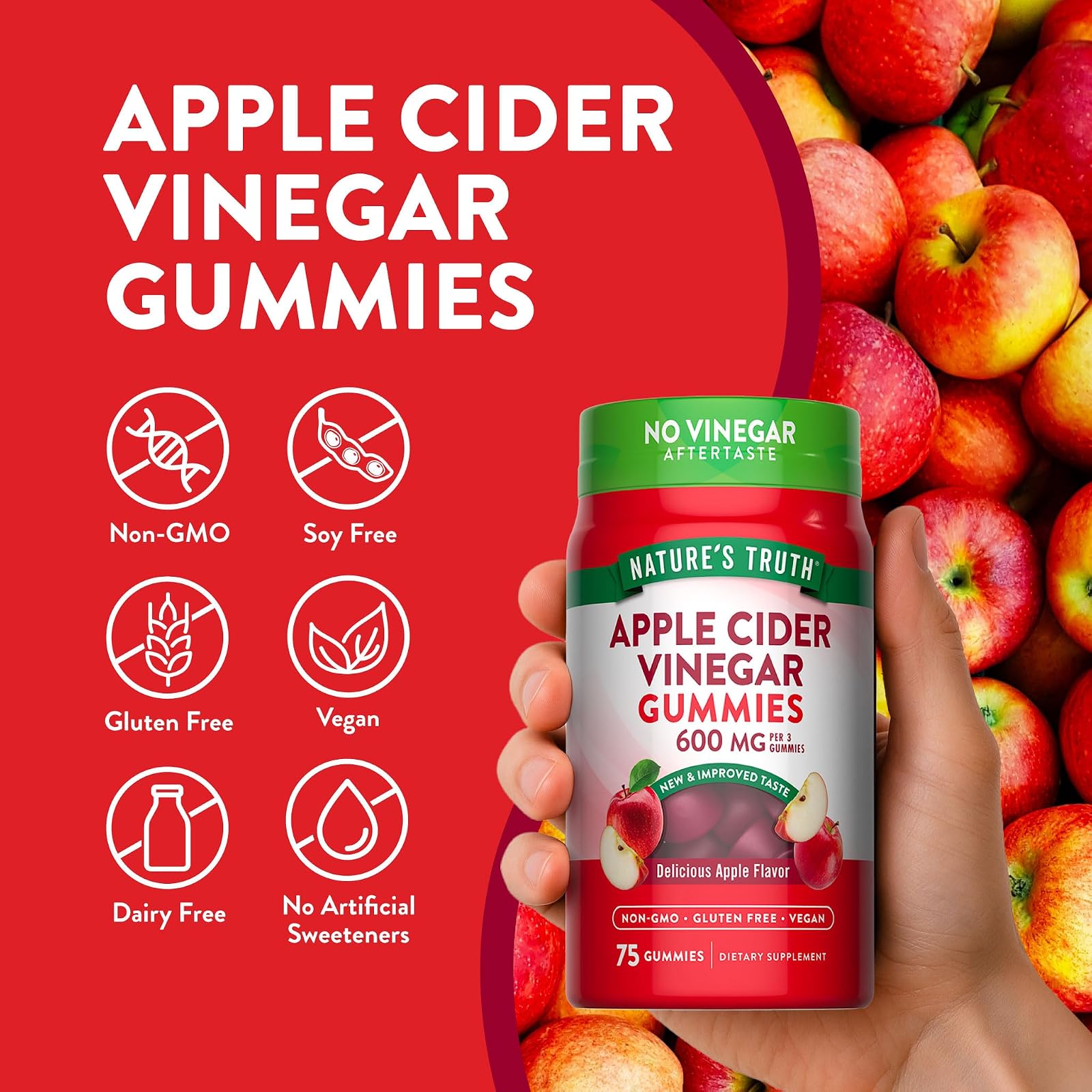 tasty apple cider vinegar gummy supplements