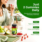 Tasty apple cider vinegar gummy vitamins