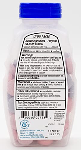 tasty assorted berry antacids