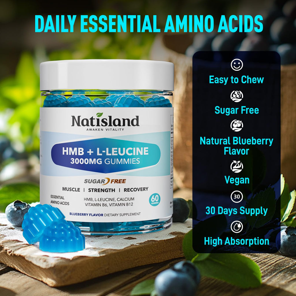 Tasty BCAA gummies for post-workout nutrition