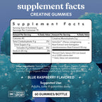 Tasty blue raspberry gummies for muscle support