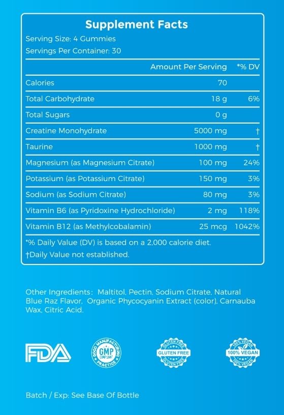 tasty blue raspberry sports nutrition