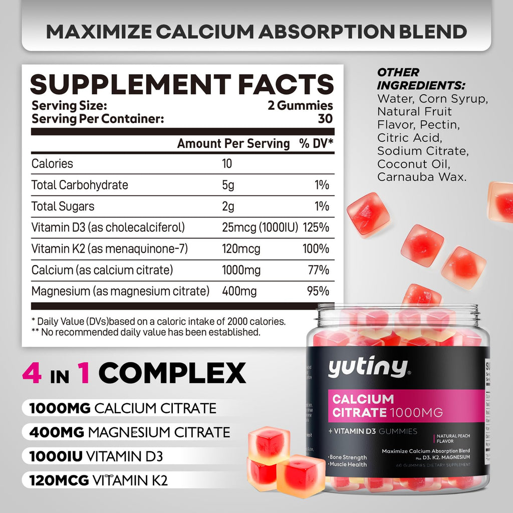 tasty calcium gummies for easy supplementation