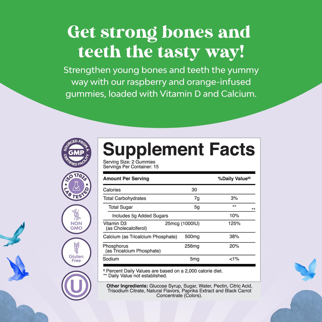 tasty calcium gummies for growing children