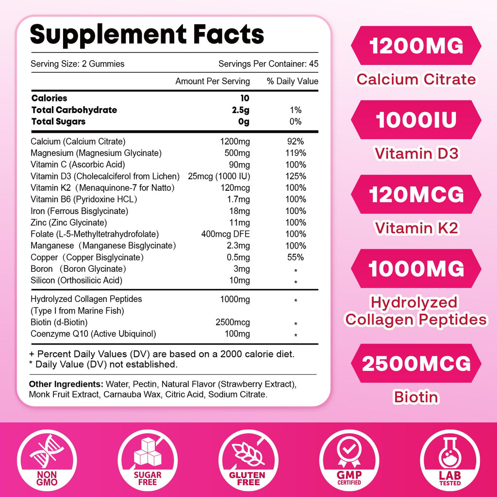 tasty calcium gummies with essential minerals