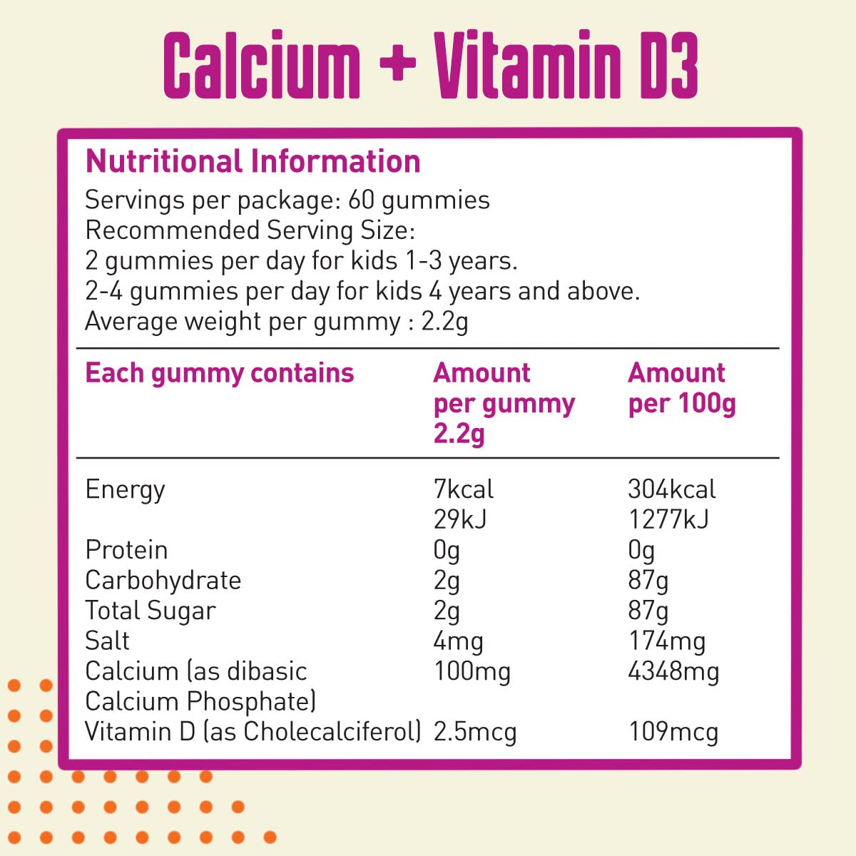 tasty calcium supplement for kids