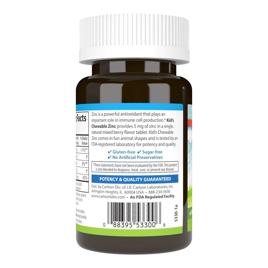 tasty chewable zinc for children