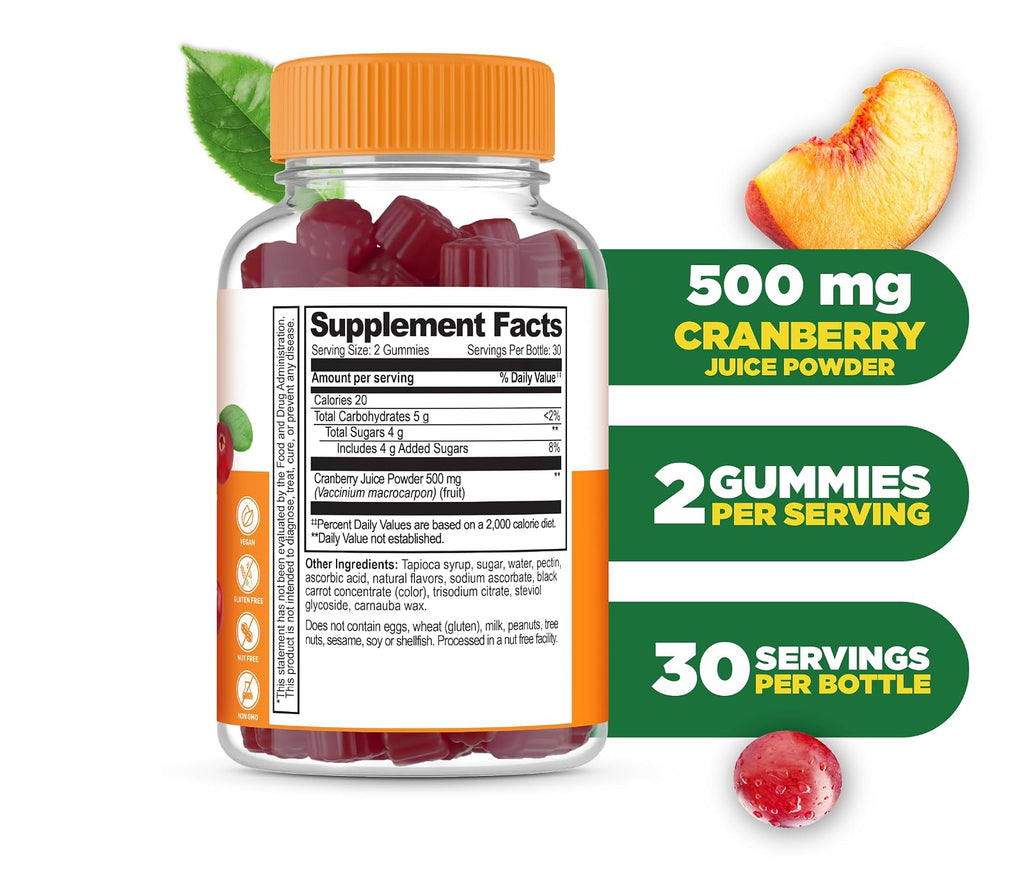 tasty cranberry gummies for children
