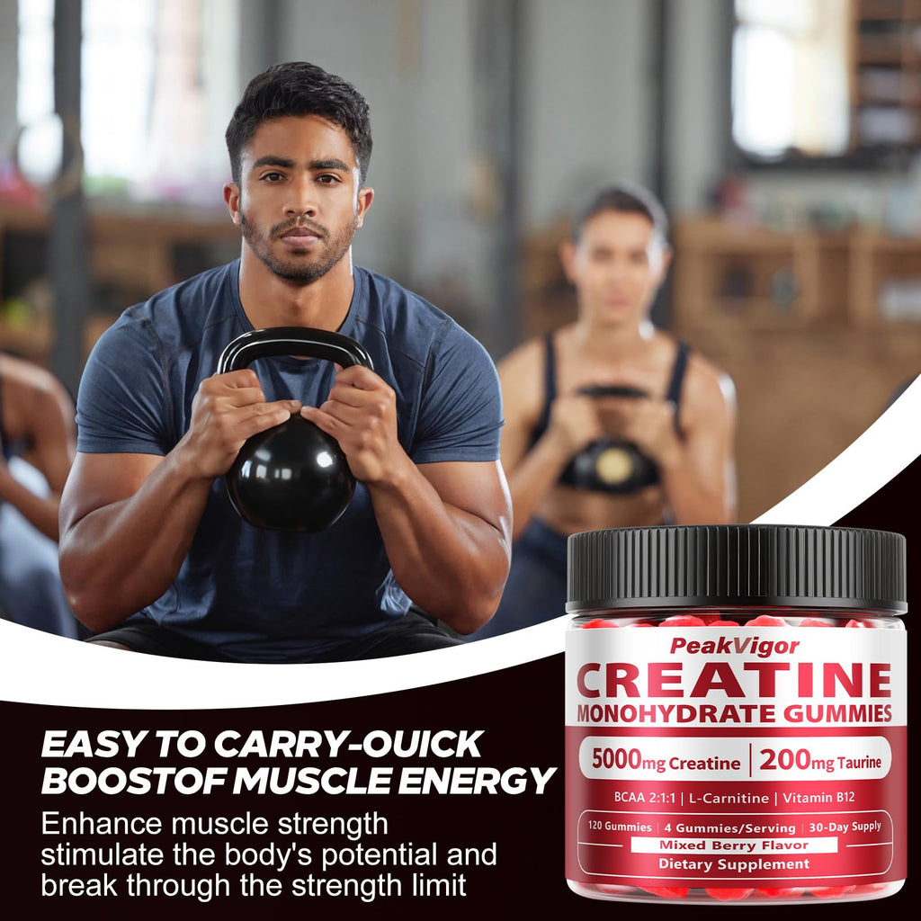 tasty creatine monohydrate gummies supplement