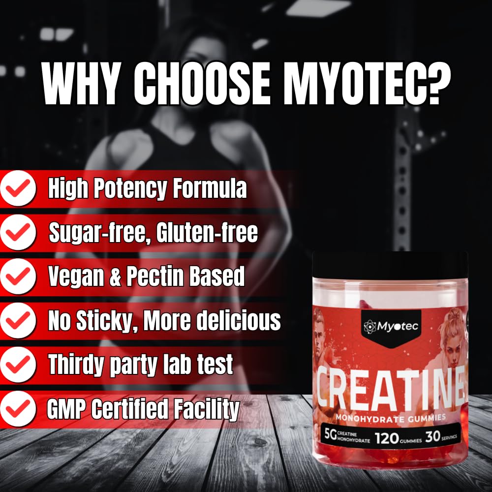 Tasty creatine monohydrate gummies