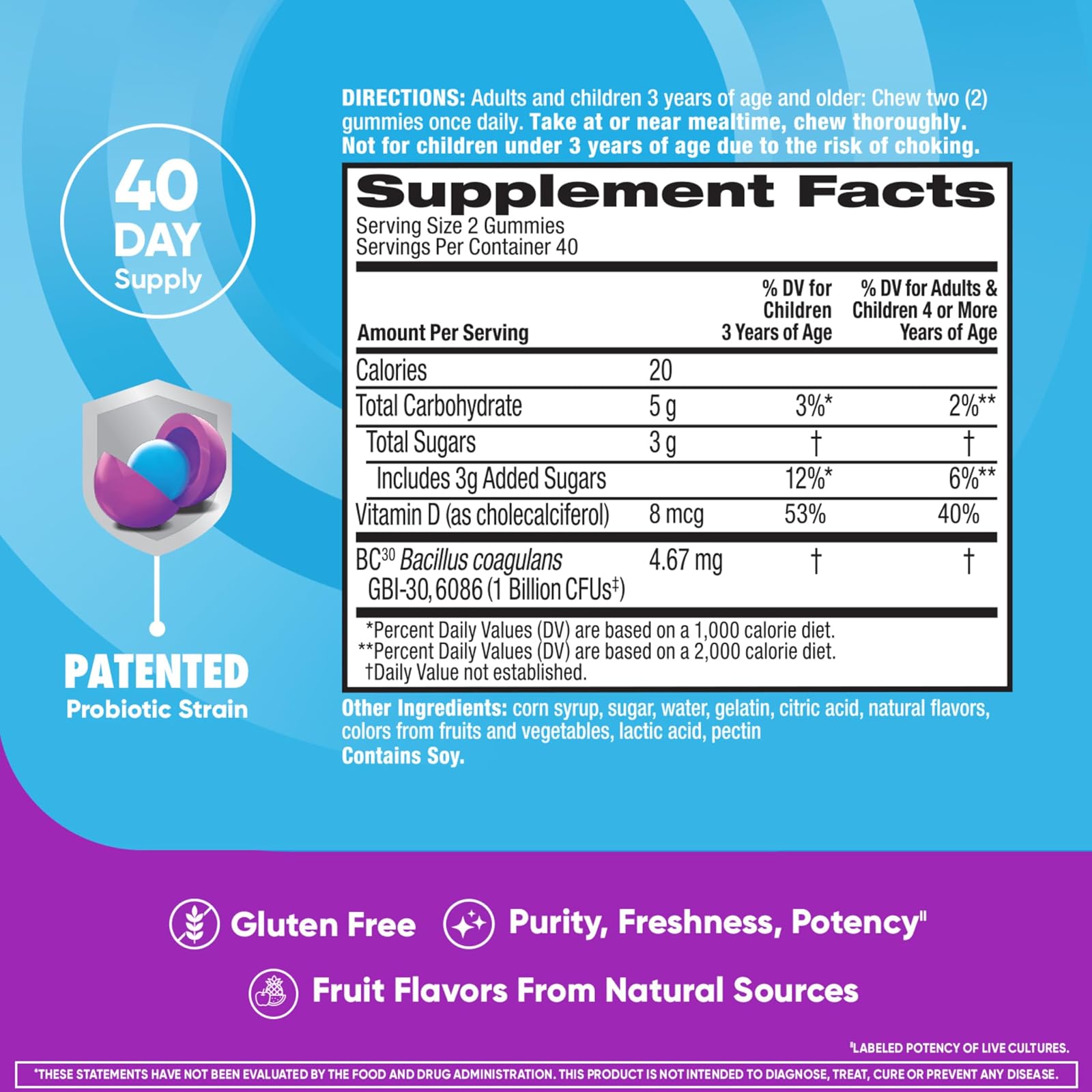 tasty daily probiotics for children