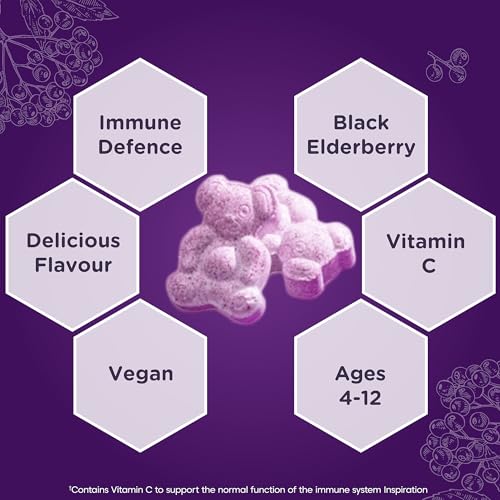 Tasty elderberry gummies for children