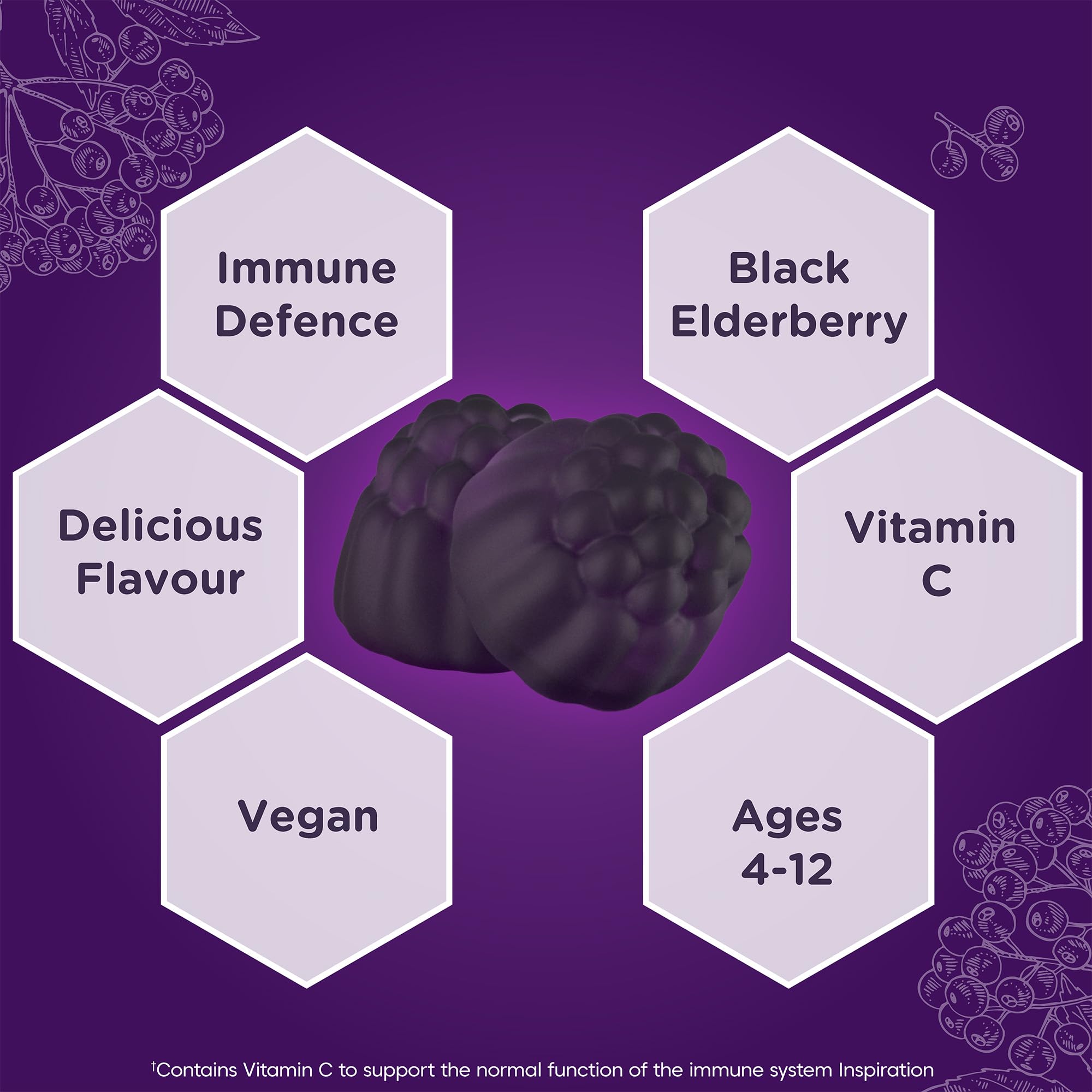 tasty elderberry gummies for children