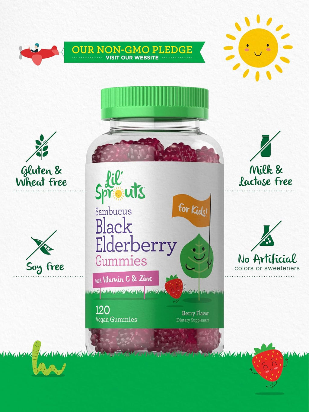 tasty elderberry gummies for children