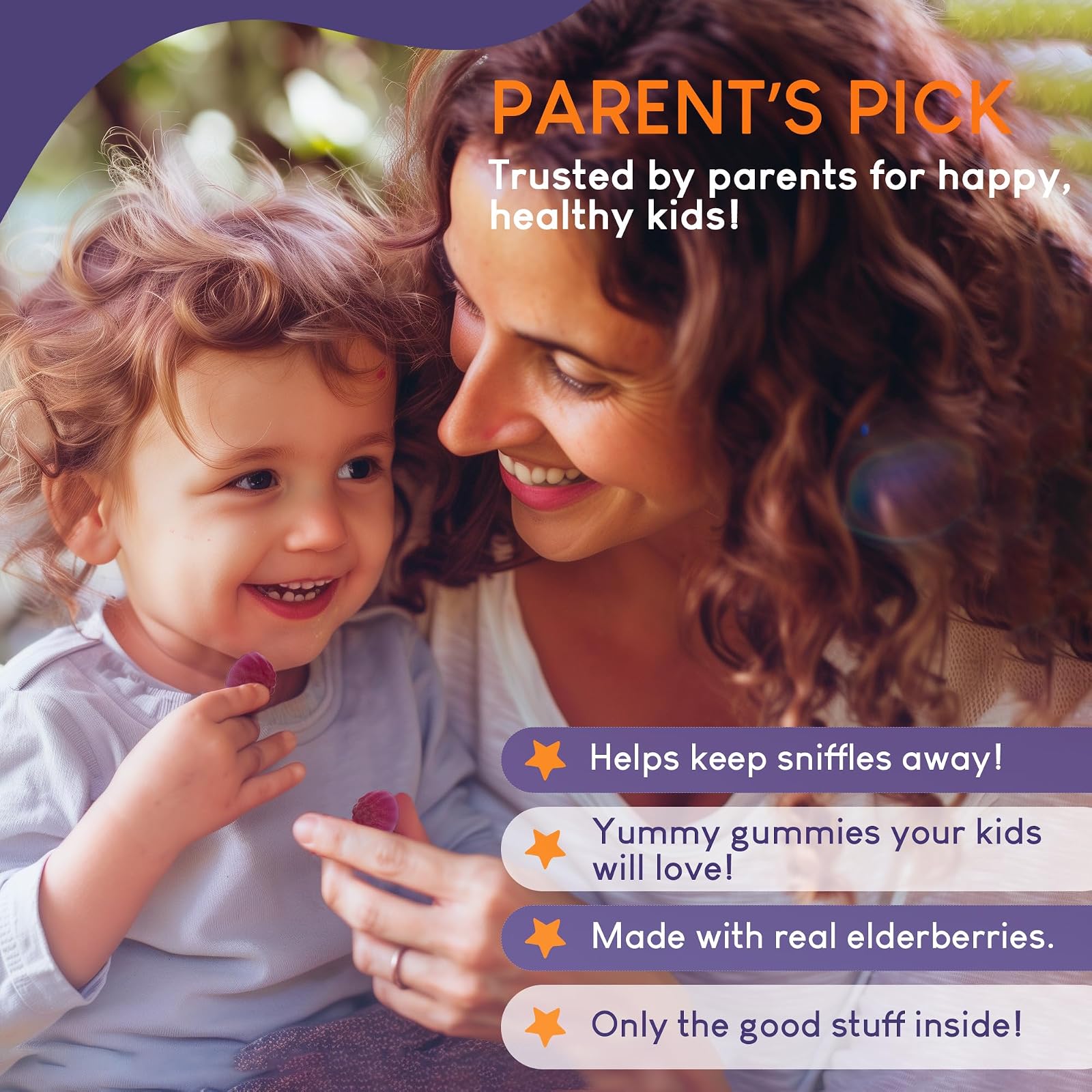 tasty elderberry gummies for children