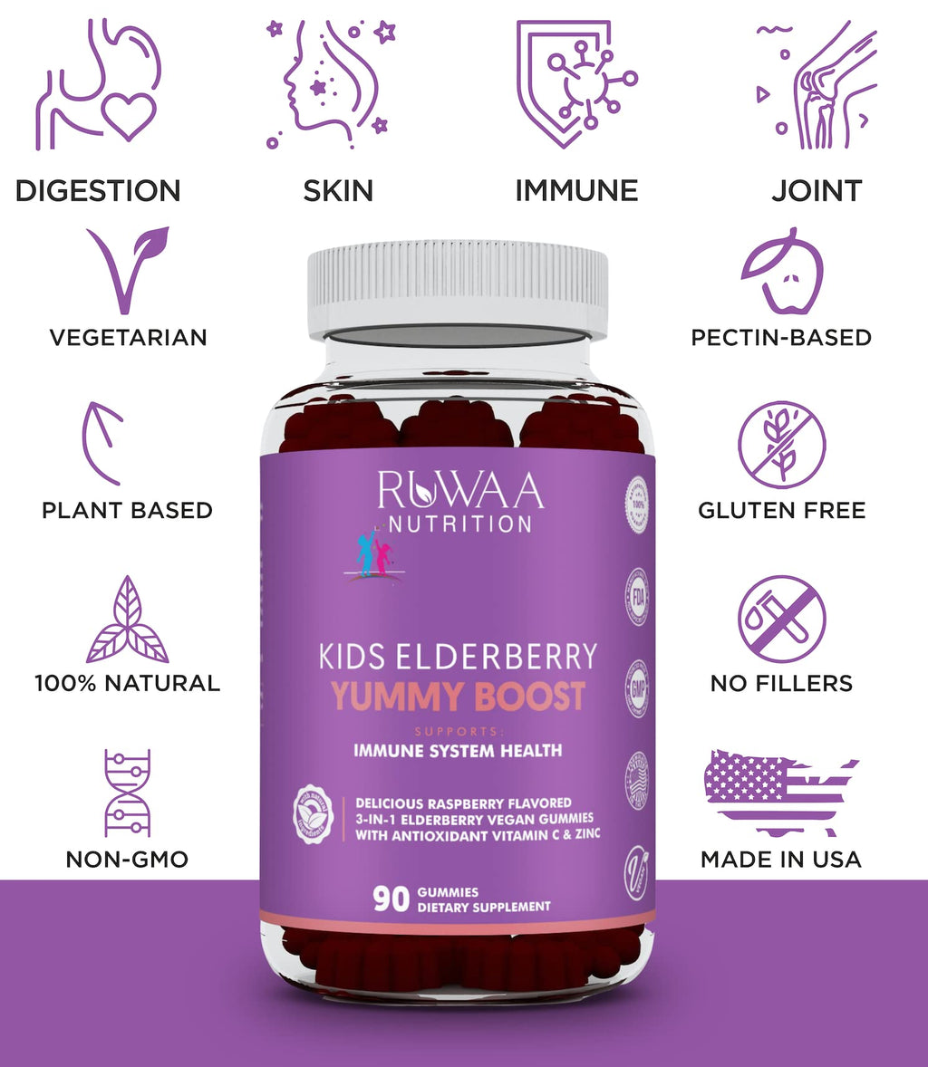 tasty elderberry gummies for children