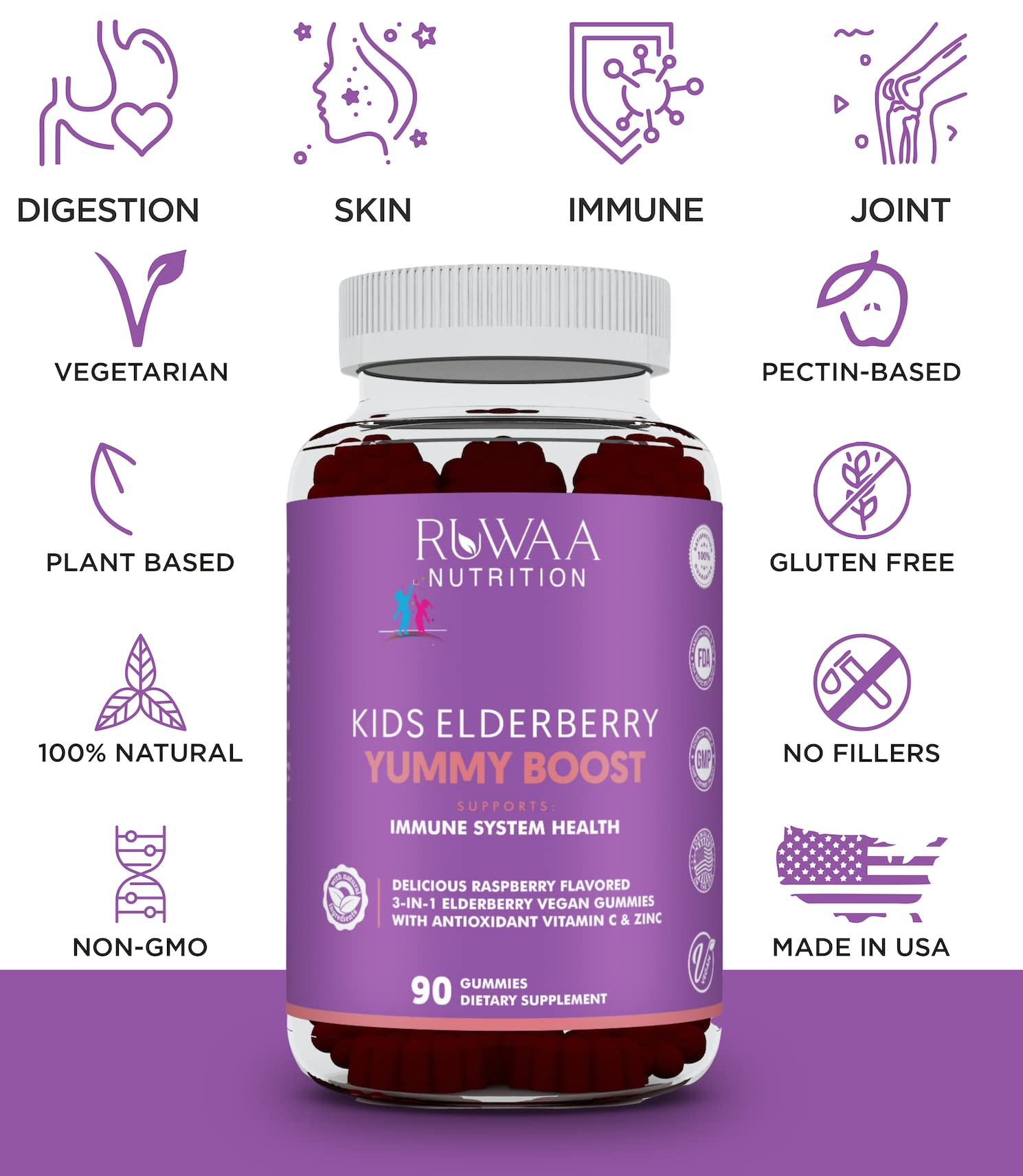 tasty elderberry gummies for children